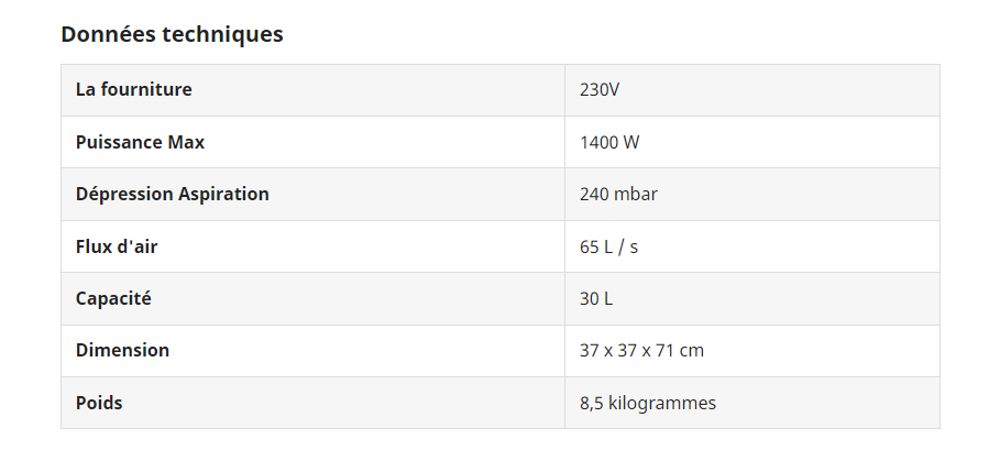 Aspirateur Windy 130 If Wet & Dry 1400w Lavor