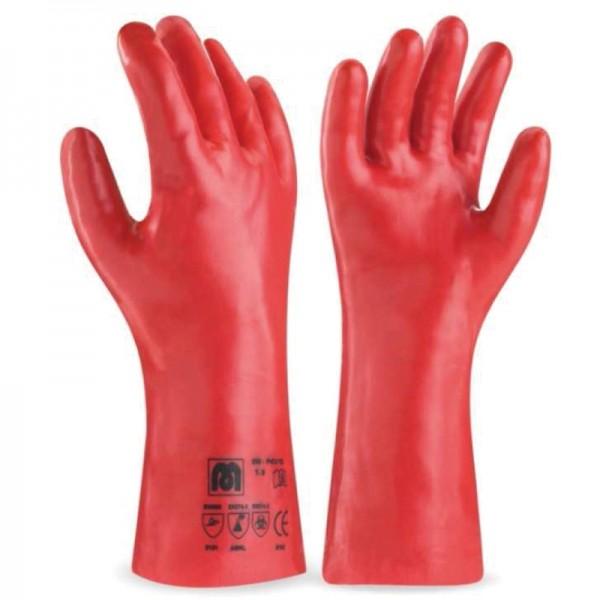 Gant Pvc Antiacide Rouge | Samfi Tunisie