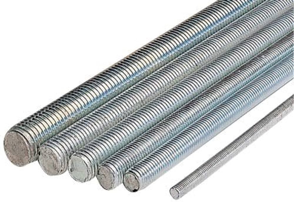 Tige Filetee Zinguee Blanc