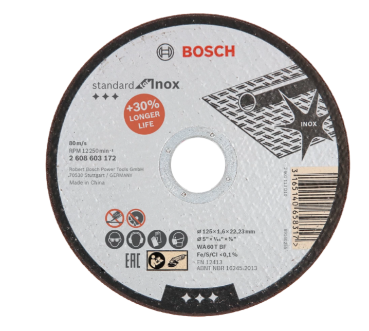 Bosch Disque à Tronçonner Inox 115×22×1,0 Mm Eco